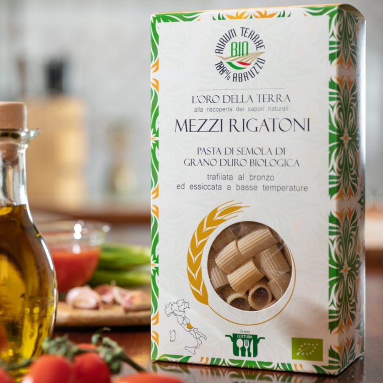 Organic "Mezzi Rigatoni" - Italian Traditional Taste